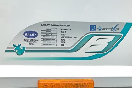 Caravan weight plate upgrade - Bailey of Bristol