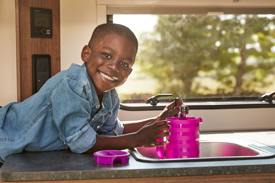 Arriving on site: Caravan Water System - Bailey of Bristol