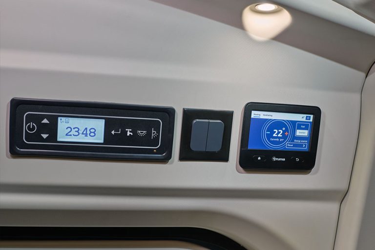 Arriving on site: Campervan electrical system and control panel ...